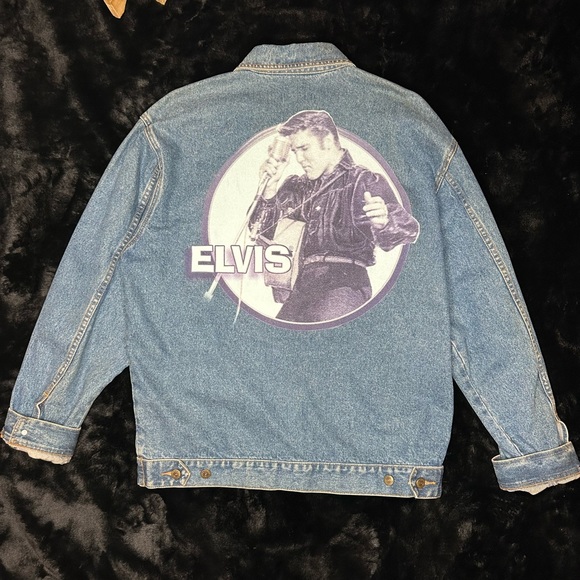 Vintage | Jackets & Coats | Vintage Denim Elvis Presley 200 | Poshmark